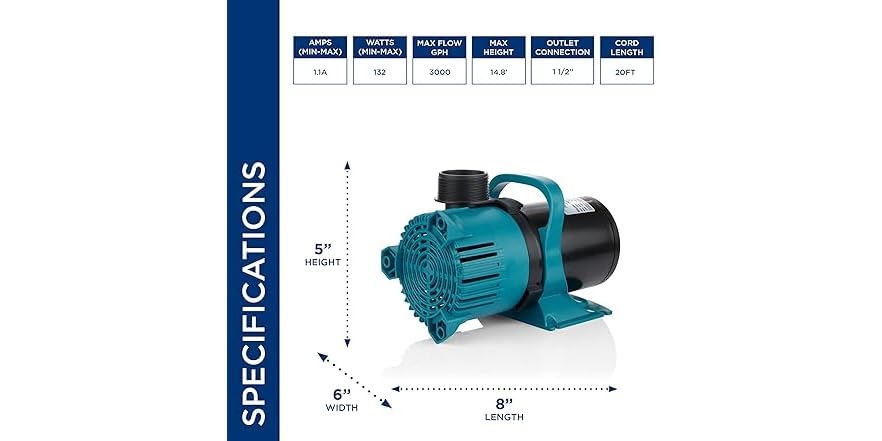Alpine Corporation 3000 GPH Vortex Pumps