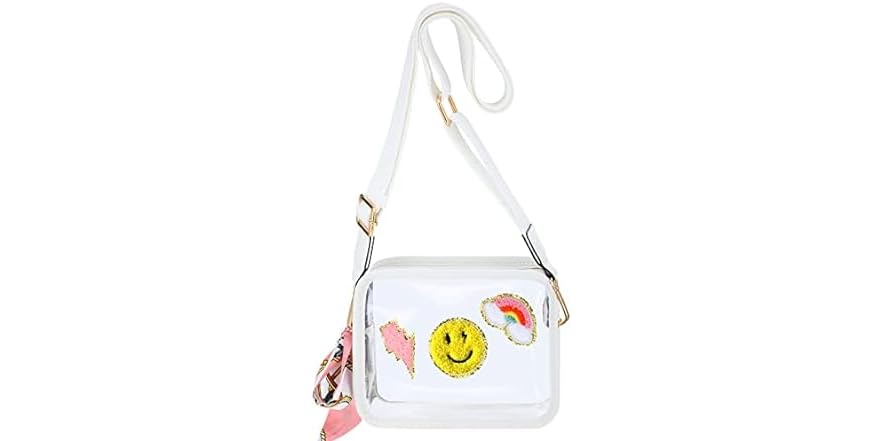 Preppy PVC Clear Crossbody Bag