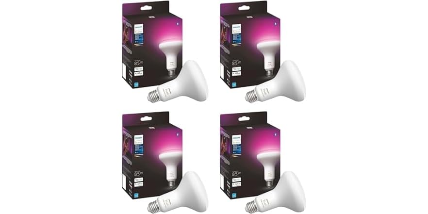 Philips Hue White and Color Ambiance BR30 LED Smart Bulbs