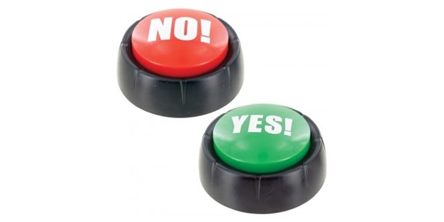 Talking Yes & No Button Pair