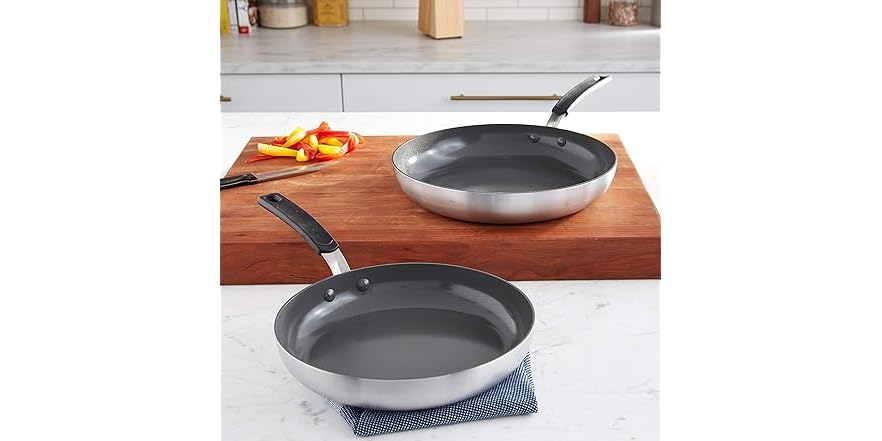 GreenPan Stackable Nonstick Pan Set (Open Box)