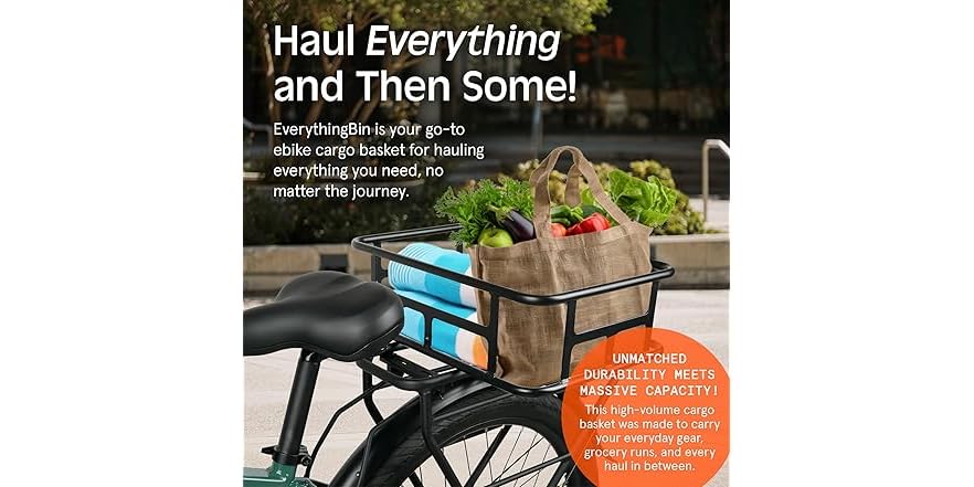 Retrospec EverythingBin Ebike Rear Basket