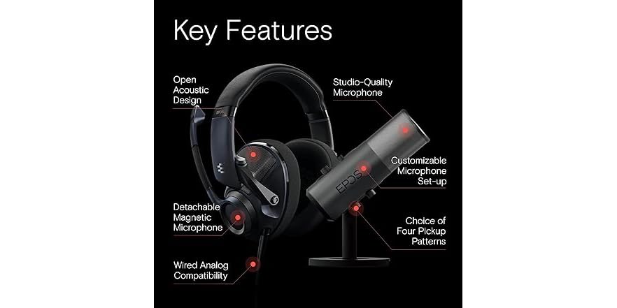 Sennheiser EPOS H6Pro & B20 Streaming Bundle (Open Box)