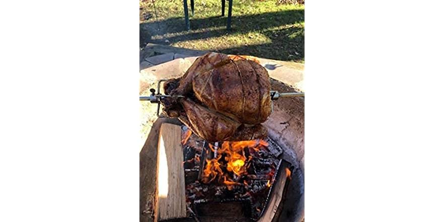 Rotisserie Grill Rotating Barbecue Post