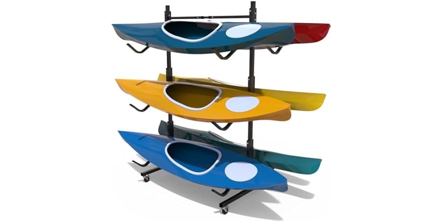 Baotree Freestanding 2Sided 3Tier Kayak Canoe Rack
