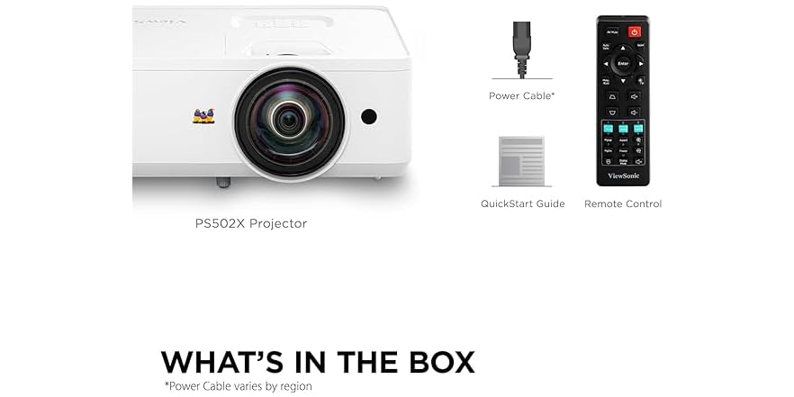 ViewSonic PS502X 4000 Lumens XGA HDMI Short Throw Projector