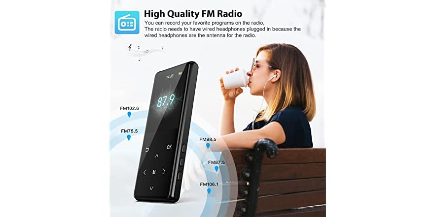 Naetxoa 128GB MP3 Player