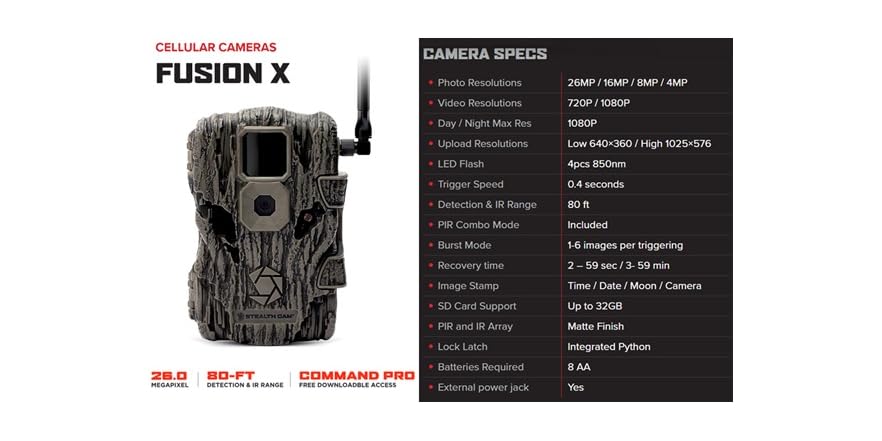 Stealth Cam Fusion X Trail Camera (AT&T)
