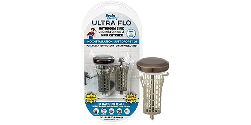 Drain Buddy Ultra Flo - 2 in 1 Bathroom