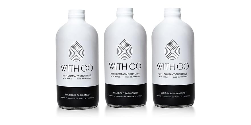 (3 Pack) WithCo Premium Cocktail Mix- Old Fashioned