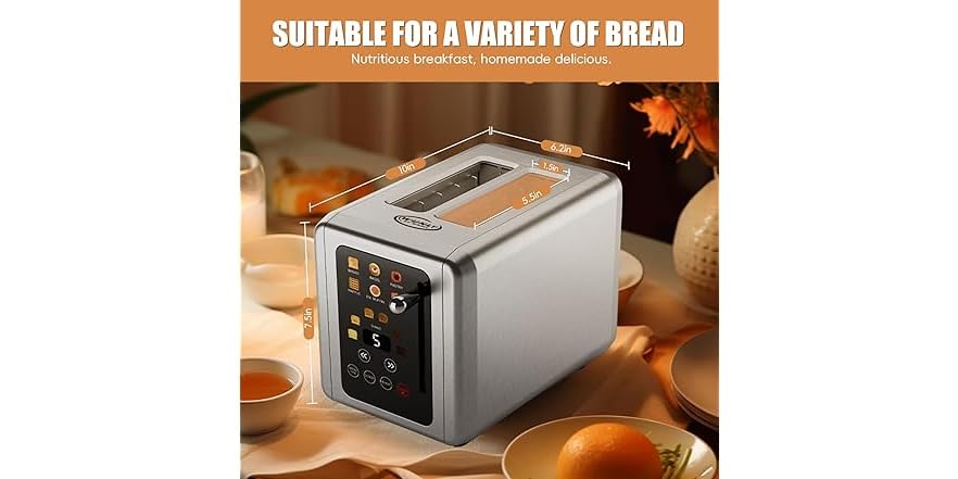 Touch Screen Stainless Steel Toaster