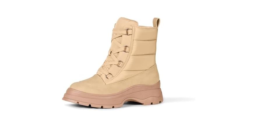 Amazon Essentials Women's LACE UP Puffer Boot