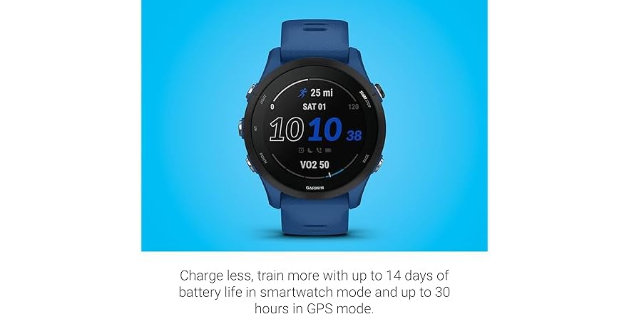 (NEW) Garmin Forerunner 255 GPS Running Smartwatch (Open Box)