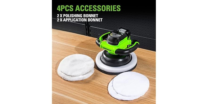 Greenworks 24V 10" Cordless Orbital Buffer