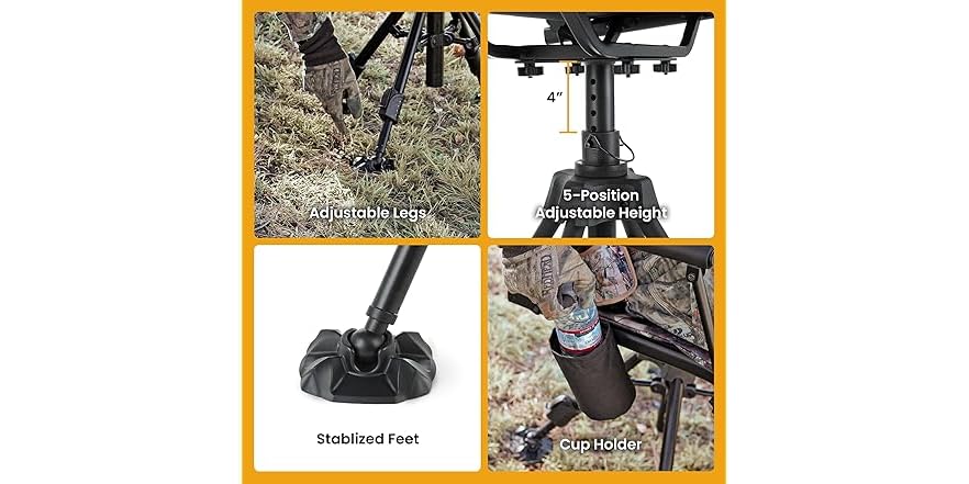 ARROWHEAD 360 Degree Adjustable Leg Chair