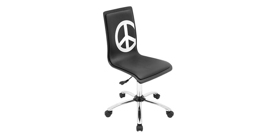 Printed Peace Office Chair