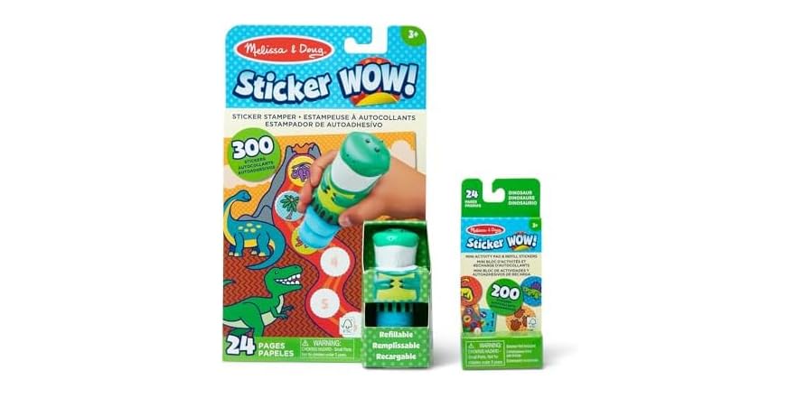 Melissa & Doug Sticker Wow! Dinosaur Bundle