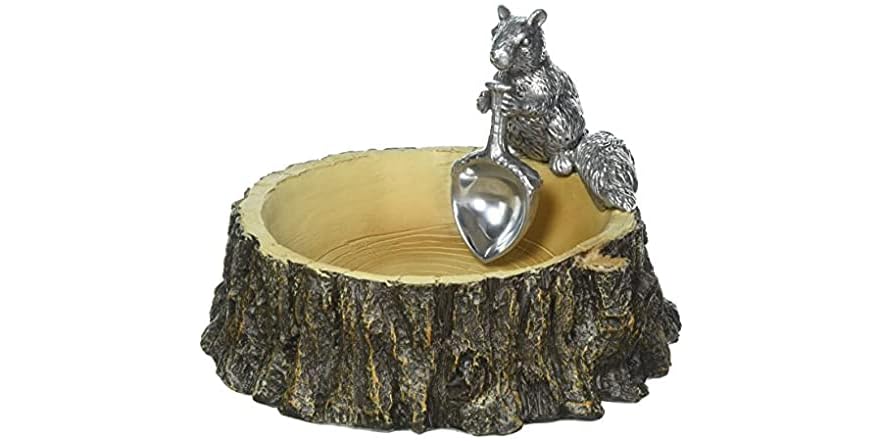 Arthur Court Standing Squirrel Nut Bowl
