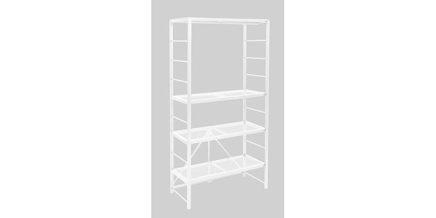 Origami R2-06W 4 Tier Adjustable Shelf Rack