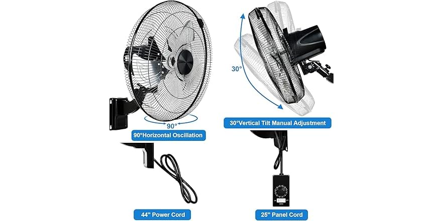 Simple Deluxe 18" Commercial Wall Fans
