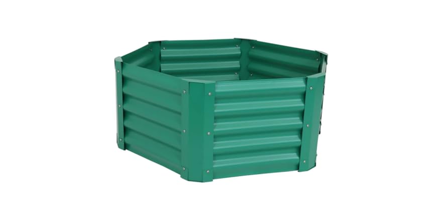 41" Steel Hexagon Raised Garden Bed- Choose Color