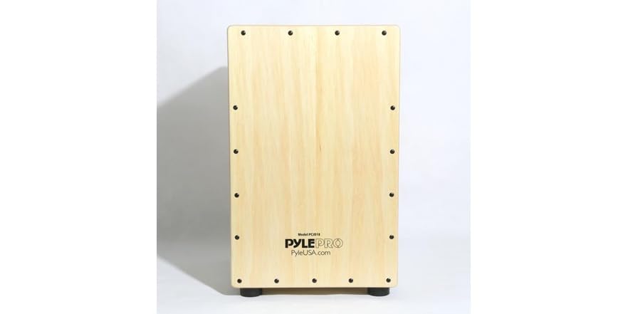 Pyle PCJD18 Wooden Cajon Percussion Box
