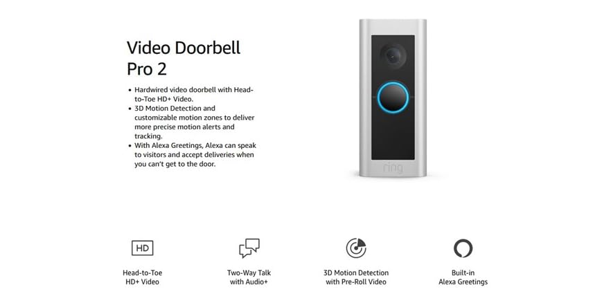Amazon Devices Ring Video Doorbell Pro 2 (Wired)