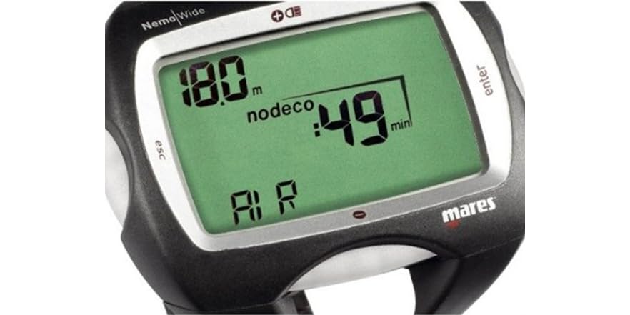 Mares Nemo Wide Dive Computer Silver / Black