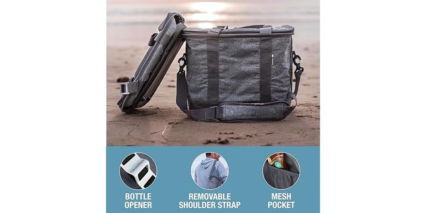 CleverMade Collapsible Cooler Bag, 24 Can - Camo