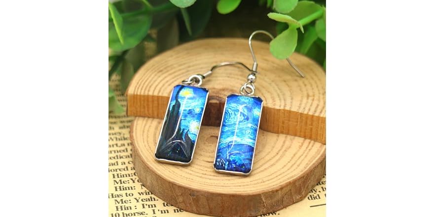 A Starry Night Hook Earrings