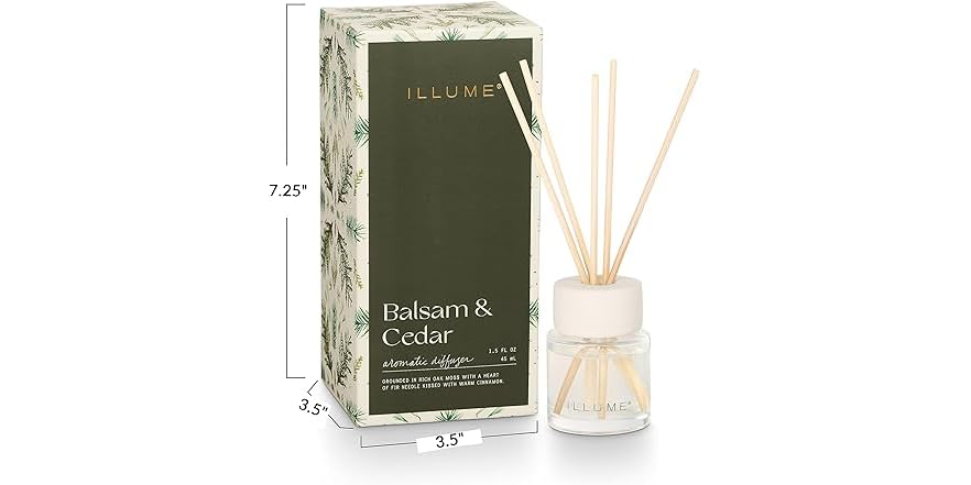 ILLUME Small Aromatic Diffuser, Balsam & Cedar