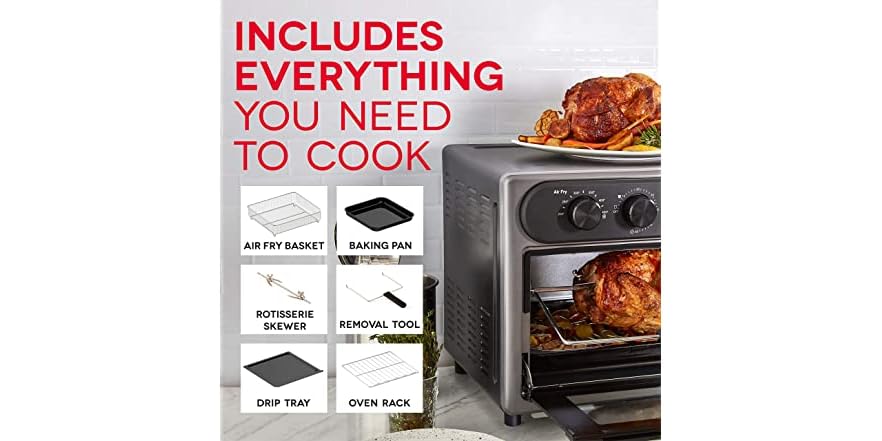 Dash Chef 7-in-1 Convection Toast Oven Cooker