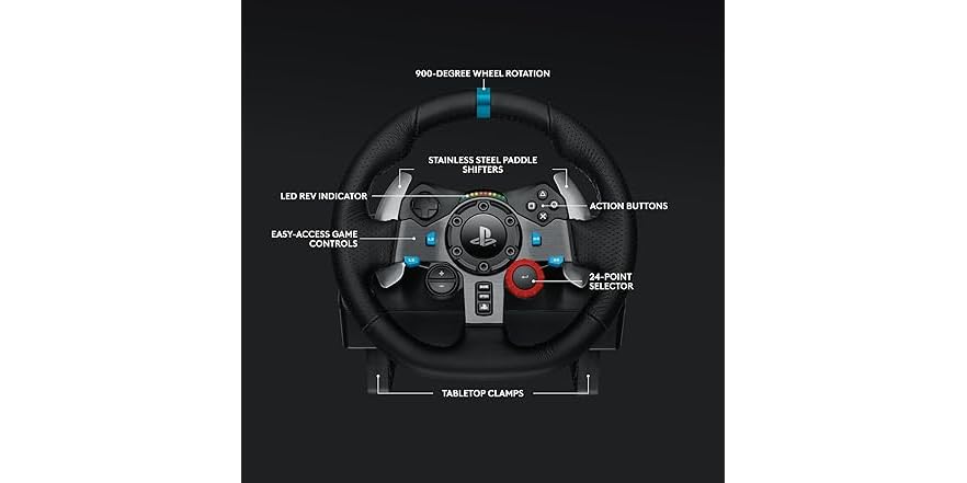 Logitech G29 Driving Force Racing Wheel and Pedals