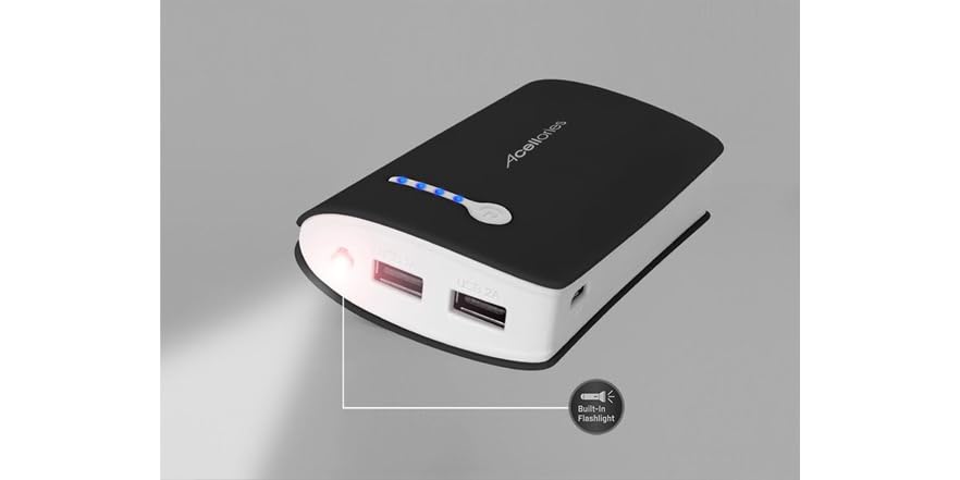 Acellories Power Bank w/ Light - 2 pack