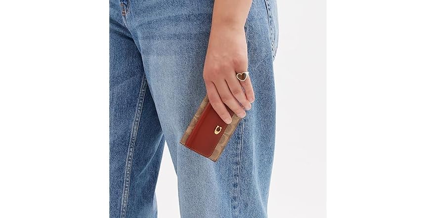 Coach Signature Mini Trifold Wallet