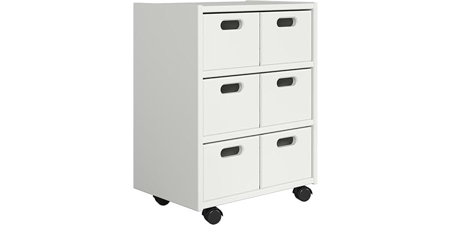 Jela Solid Wood Roll Cart Cubby