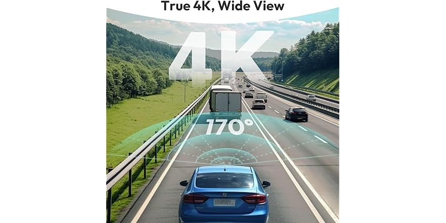 BOTSLAB 4K Dash Cam Front and Rear