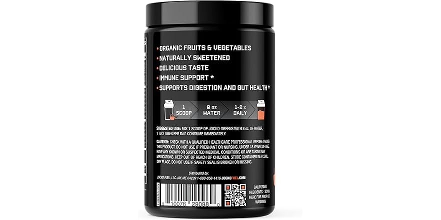 Jocko Fuel Daily Greens Powder, 30 Servings
