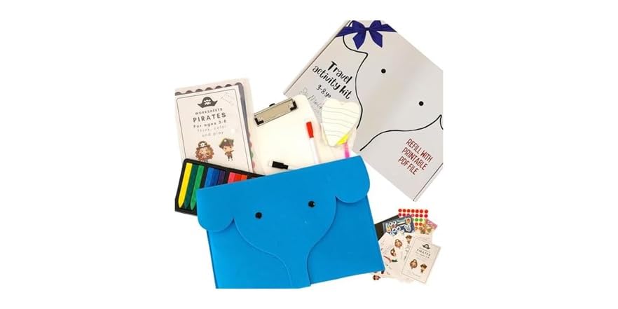 Kids Travel Activity Kit With Bag