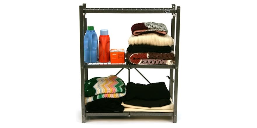 Origami 3-Shelf Collapsible Rack, 2-Pack