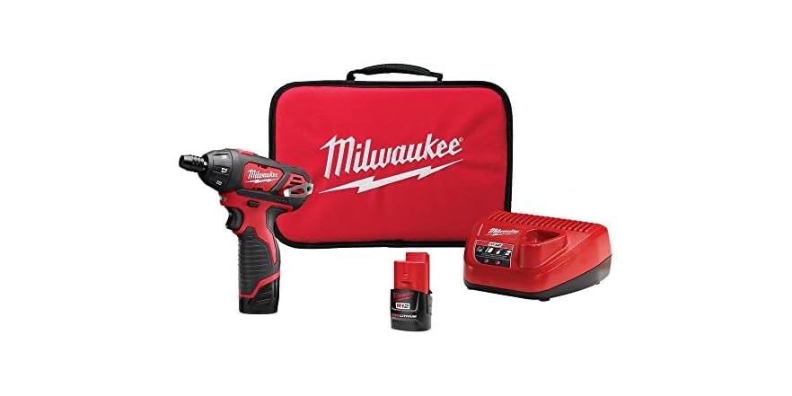 Milwaukee 12V Lithium-Ion 1/4" Hex Screwdriver Kit