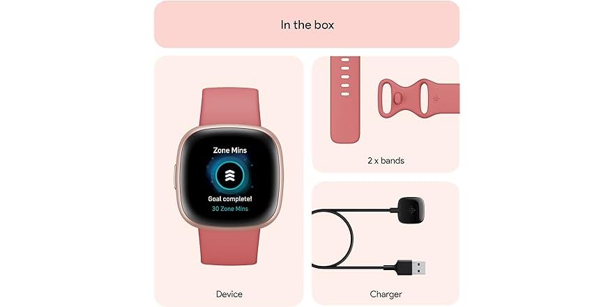 Fitbit Versa 4 Fitness Smartwatch (Open Box)