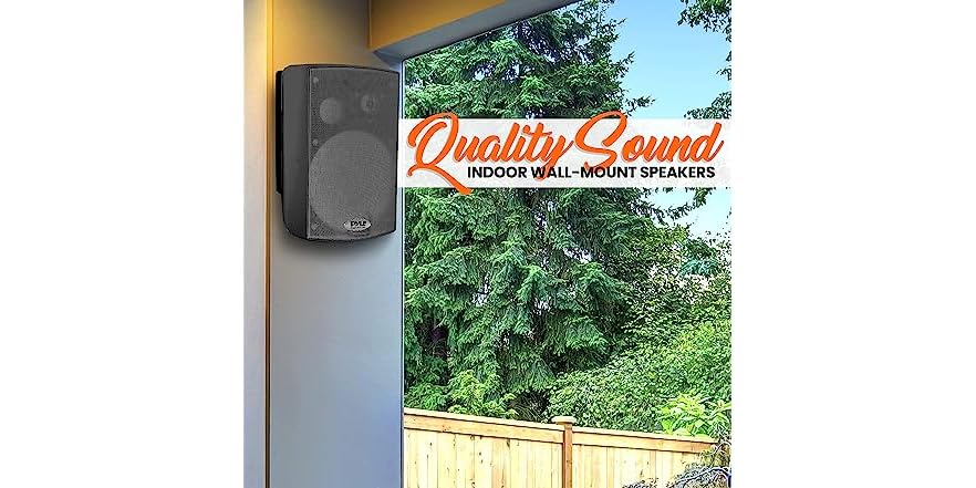 Pyle 5.25'' Pro-Active Wall-Mountable Speakers