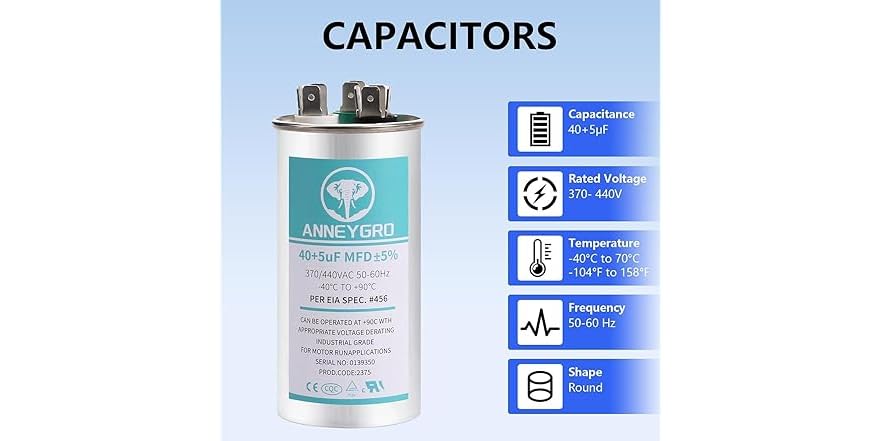 AC Capacitor for HVAC Systems