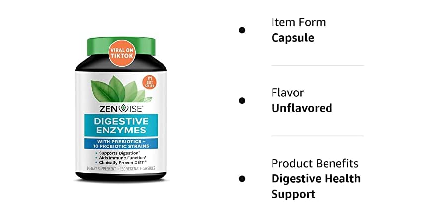 Zenwise Probiotic for Digestive Health 180 Ct