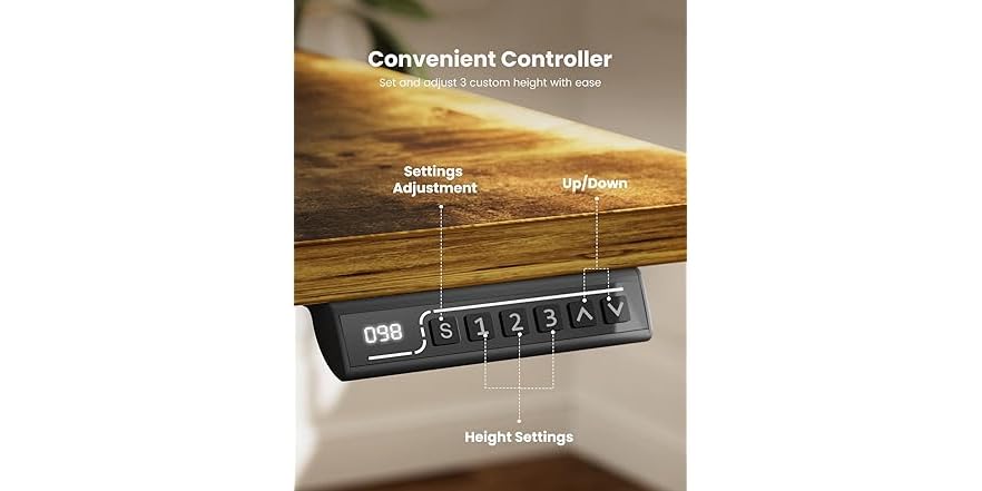 Totnz Electric Adjustable Standing Desk