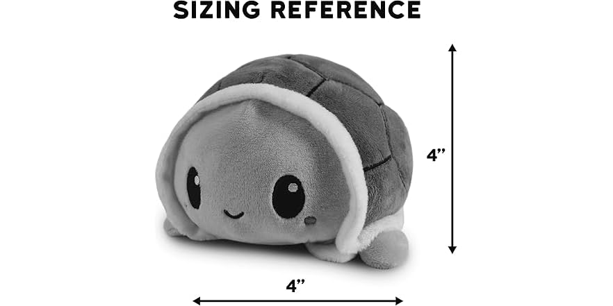 TeeTurtle Reversible Rainbow Turtle Plush