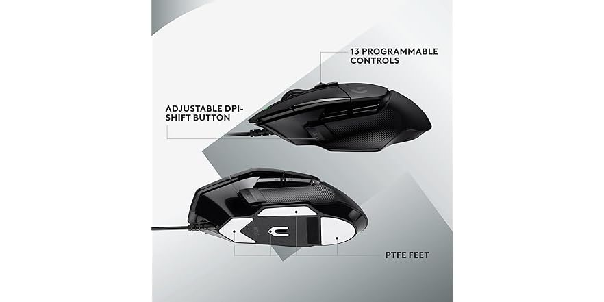 Logitech G502 X Wired Gaming Mouse (Open Box)