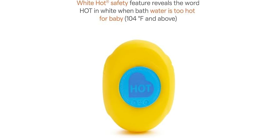 Munchkin® White Hot® Safety Bath Ducky Toy, Yellow
