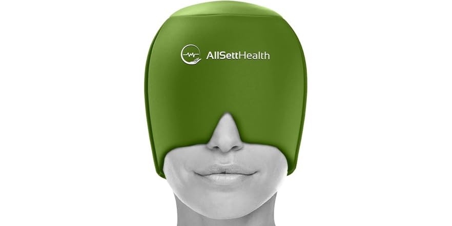 AllSett Health Form Fitting Migraine Relief Ice Head Wrap: Your Choice